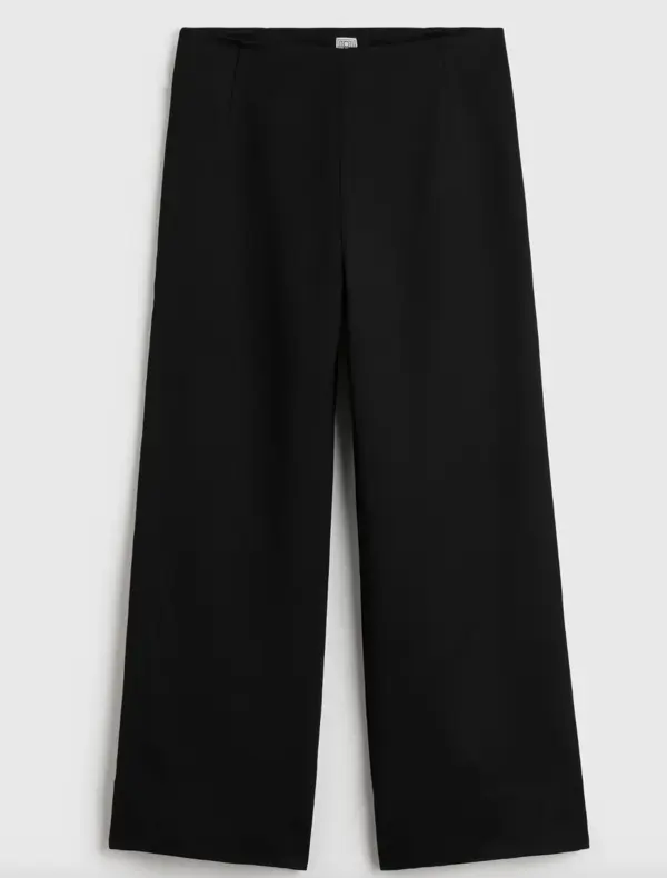 TOTEME Fluid Satin Trousers - Black