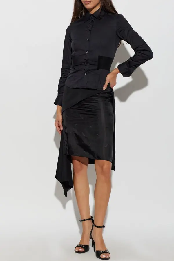 Vetements Turtleneck Shirt With Elastic Waistband