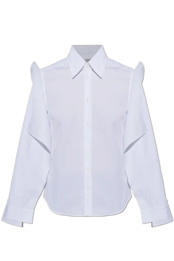 Vetements Shirt With Decoratively Finished Sleeves - White