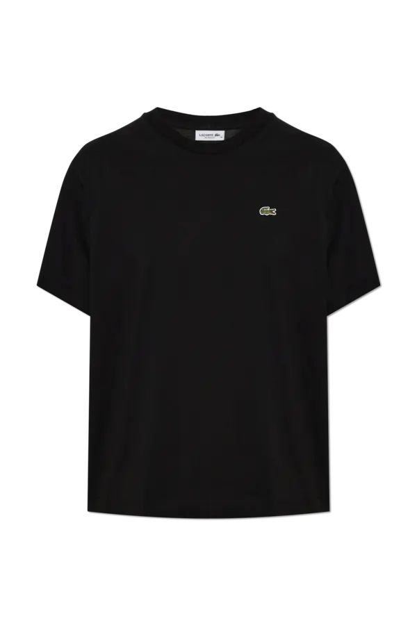 Lacoste T-shirt With Logo Patch - Black