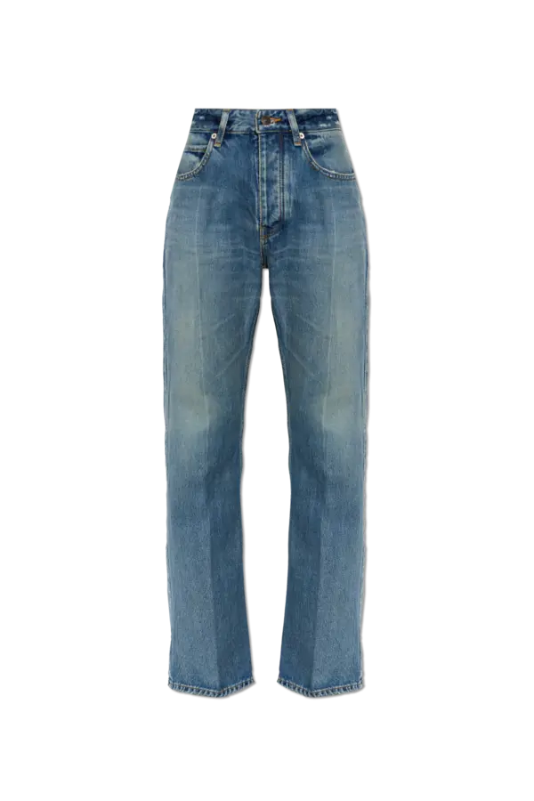 Balenciaga Jeans With A Vintage Effect - Blue