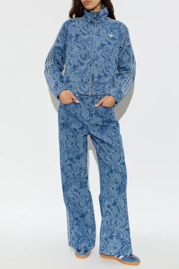ADIDAS ORIGINALS Wide-leg Jeans With Paisley Print