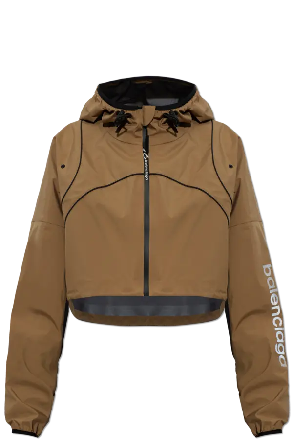 Balenciaga Short Hooded Jacket - Brown