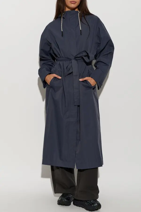 RETHINKIT STUDIOS Hooded Long Coat With Belt