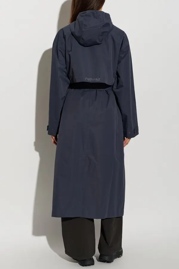 RETHINKIT STUDIOS Hooded Long Coat With Belt