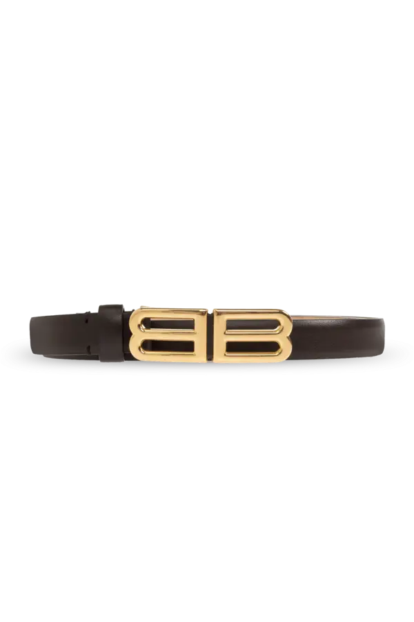 Balenciaga Leather Belt - Brown