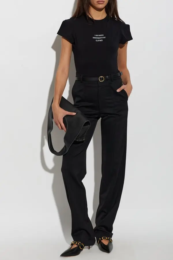 Vetements Cotton Bodysuit With Print
