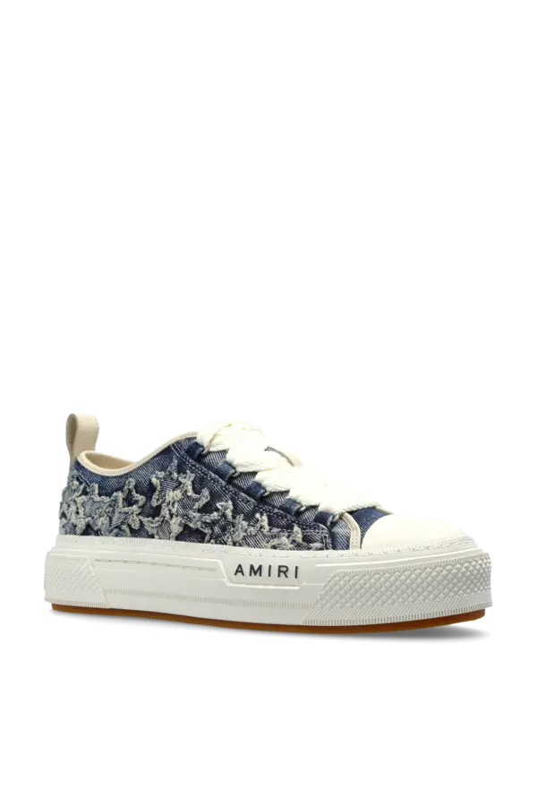 Amiri Denim Court Low Top Sneakers