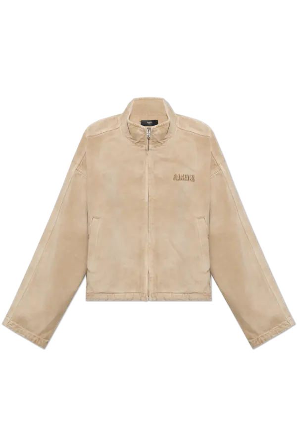 Amiri Denim Jacket With Stand-up Collar