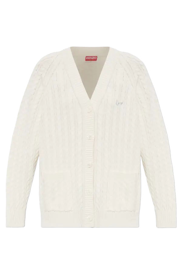 Kenzo Cardigan With Decorative Knit