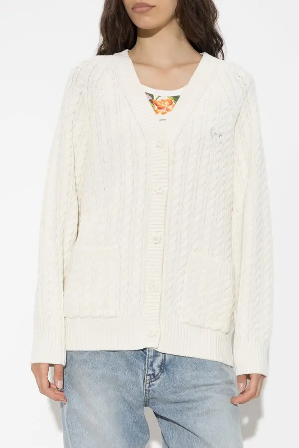 Kenzo Cardigan With Decorative Knit
