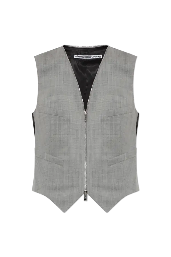Alexander Wang Mixed Material Vest - Grey