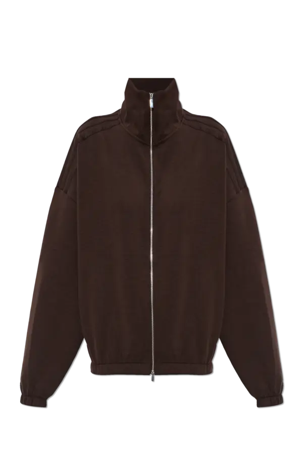 ADIDAS ORIGINALS Sweatshirt With A Stand-up Collar - Brown