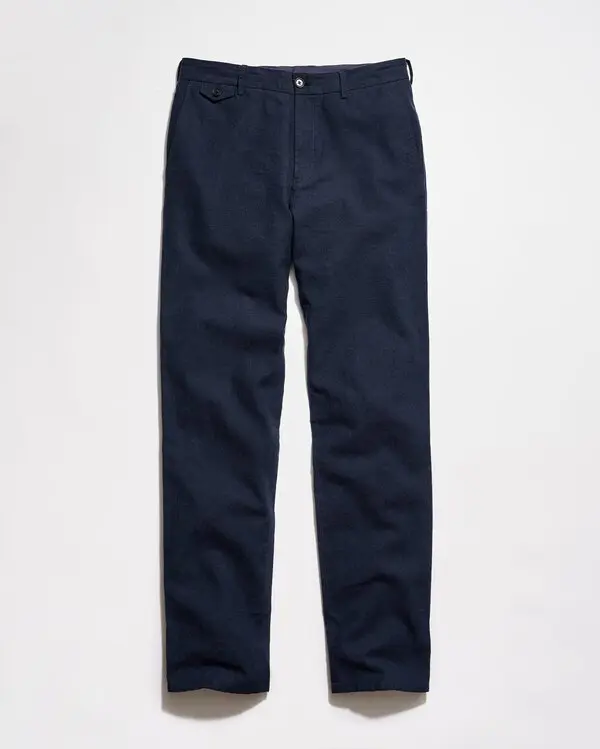 Billy Reid Chambray Flat Front Trousers