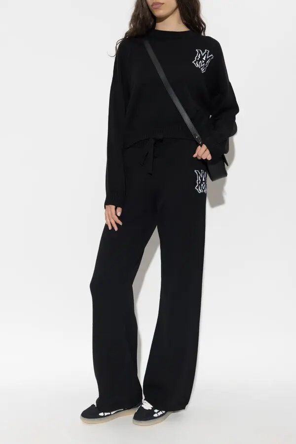 Amiri Wool Trousers With Logo