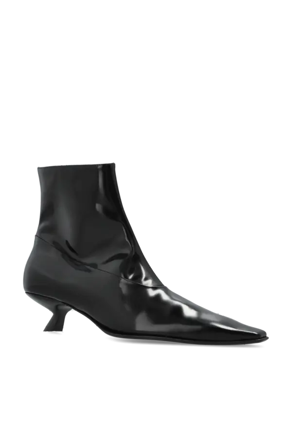 Marni Leather Heeled Ankle Boots