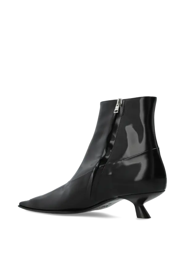 Marni Leather Heeled Ankle Boots