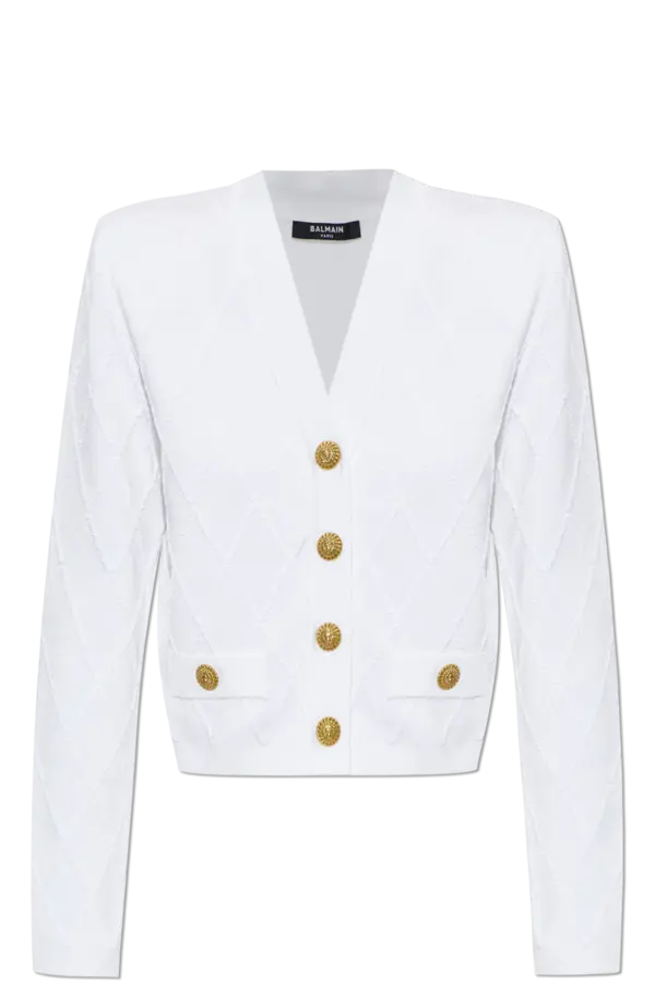 Balmain Cardigan With Decorative Pockets