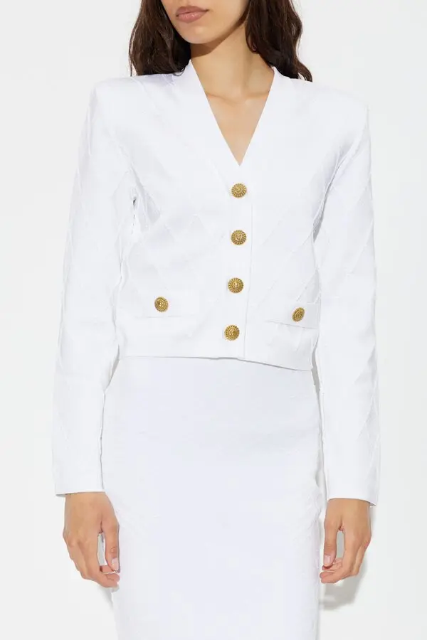 Balmain Cardigan With Decorative Pockets