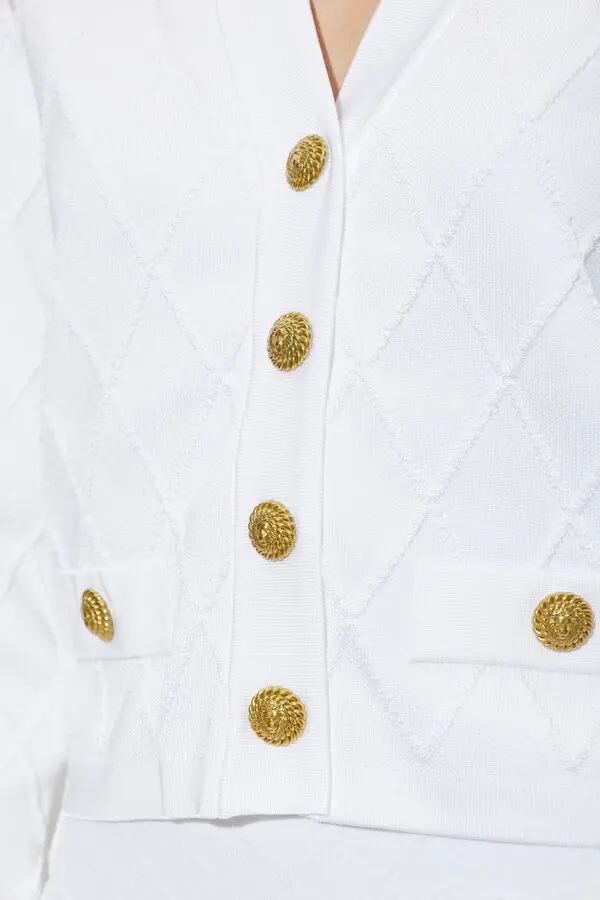 Balmain Cardigan With Decorative Pockets