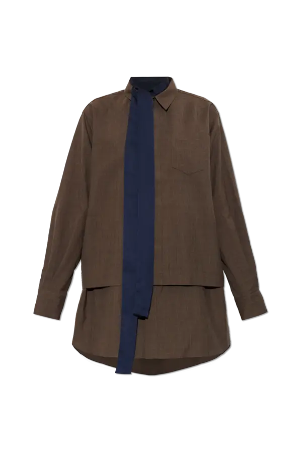 Sacai Wool Shirt Dress
