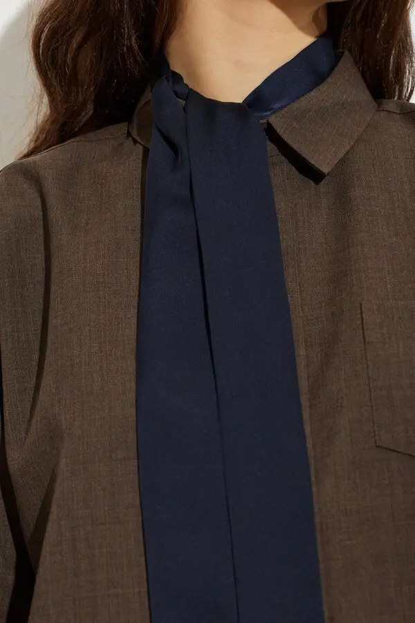 Sacai Wool Shirt Dress