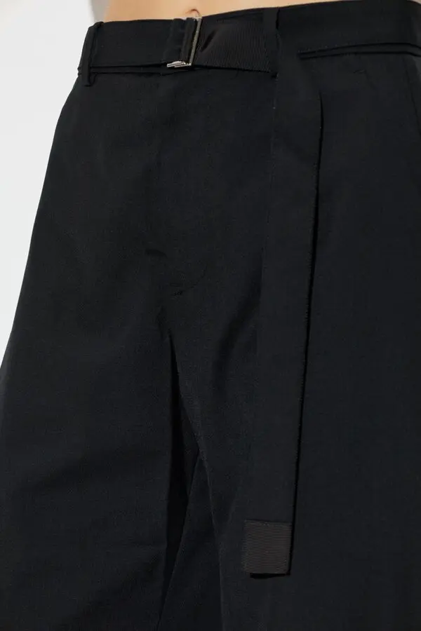Sacai Trousers With Belt