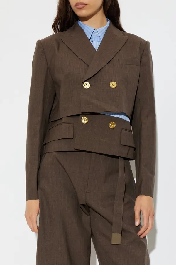 Sacai Double-breasted Blazer