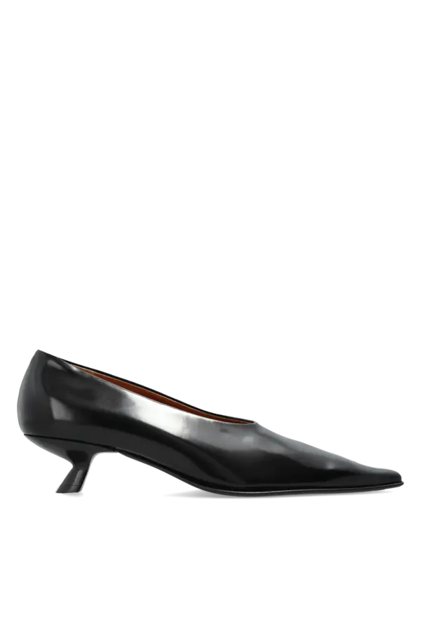 Marni Leather Heeled Shoes - Black