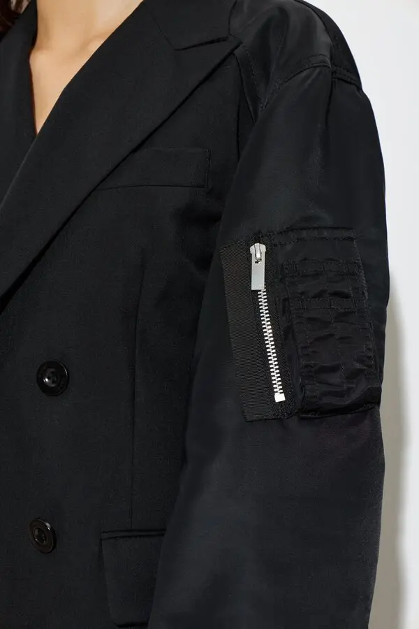 Sacai Double-breasted Blazer
