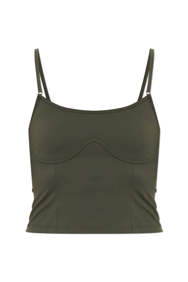 RETHINKIT STUDIOS Sleeveless Cropped Top - Green