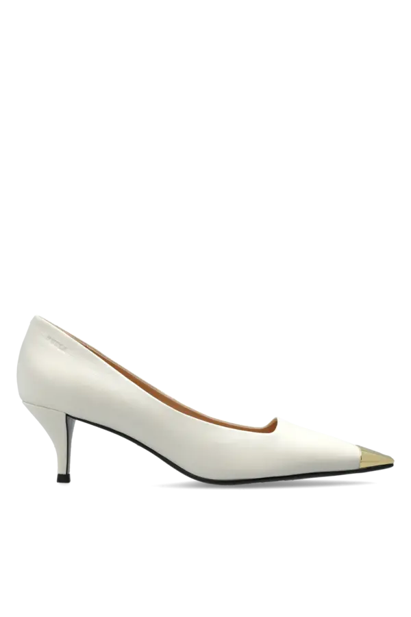 Furla Metal Decollete’ Heeled Shoes - Cream