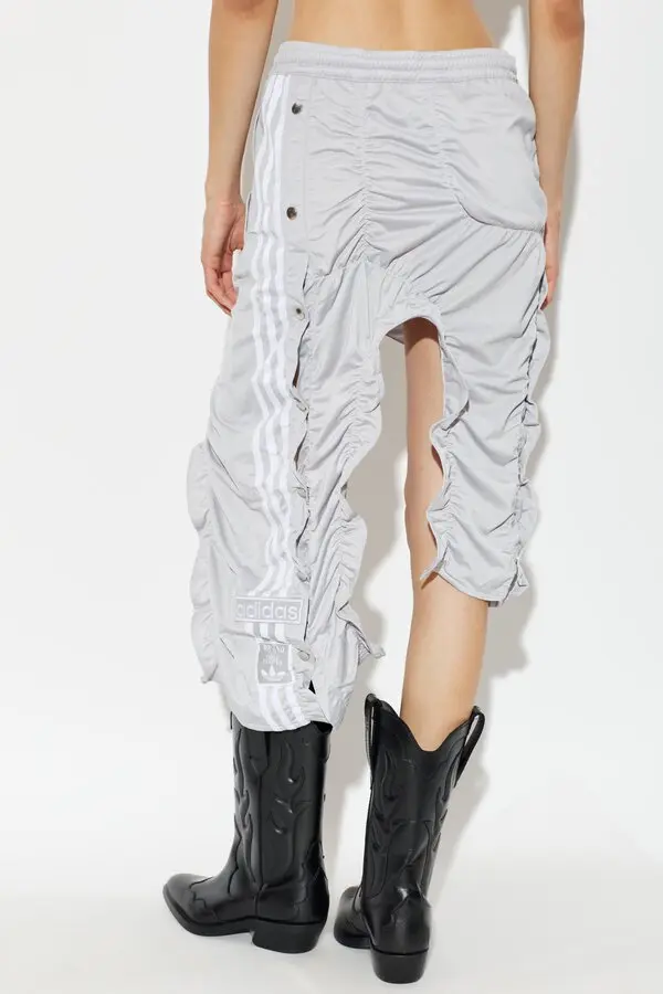 ADIDAS ORIGINALS Asymmetrical Ruffled Skirt With Stripes