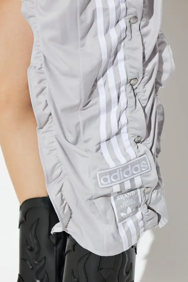 ADIDAS ORIGINALS Asymmetrical Ruffled Skirt With Stripes