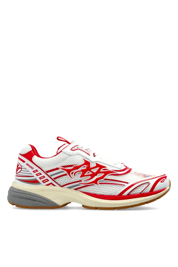 Amiri M-tech Low Top Sneakers With Accents - Red