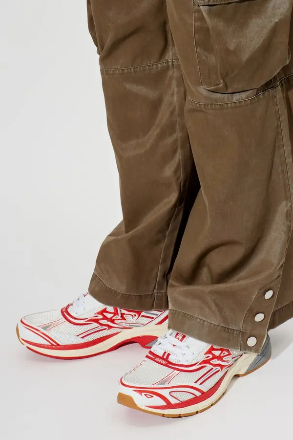 Amiri M-tech Low Top Sneakers With Accents - Red