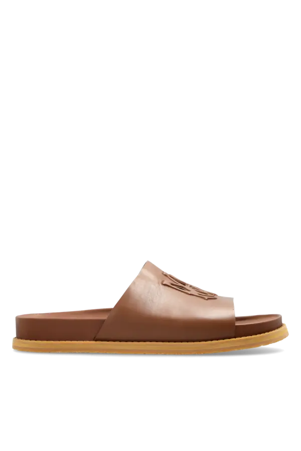Amiri Leather Open Toe Slides