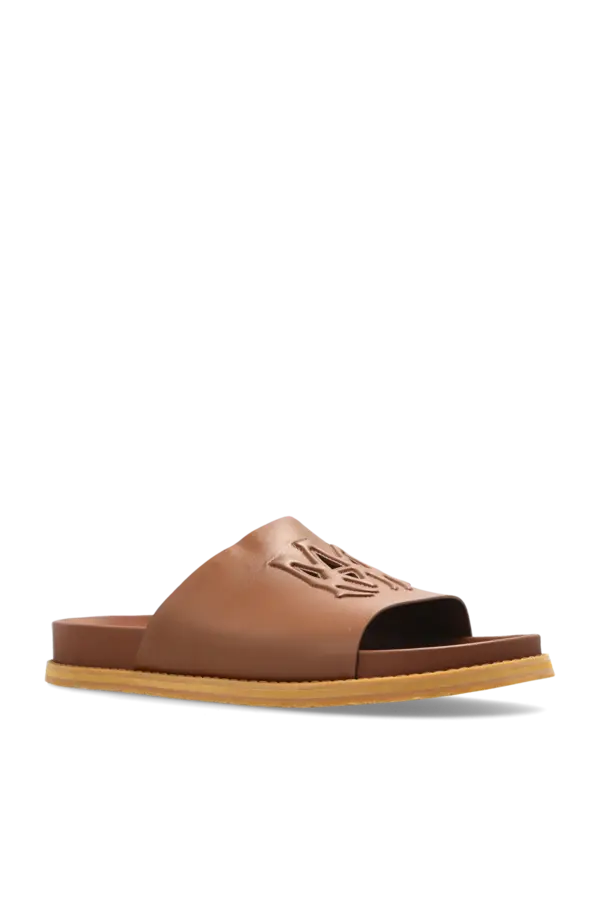 Amiri Leather Open Toe Slides