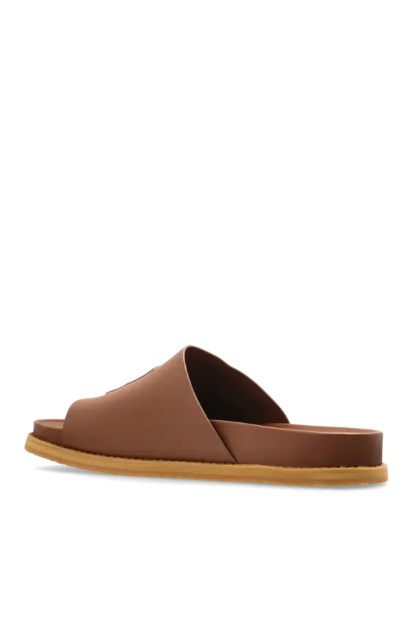 Amiri Leather Open Toe Slides