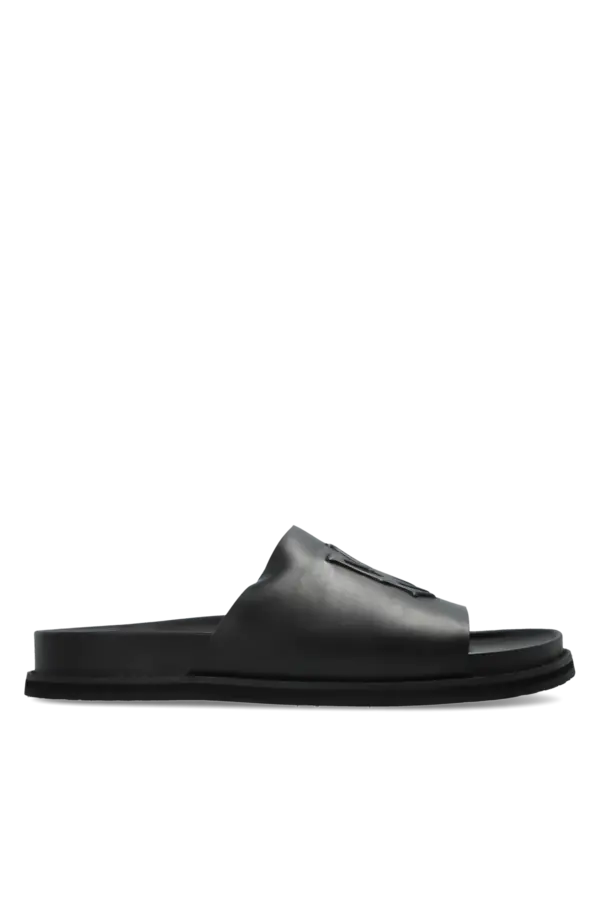 Amiri Embossed Leather Slides