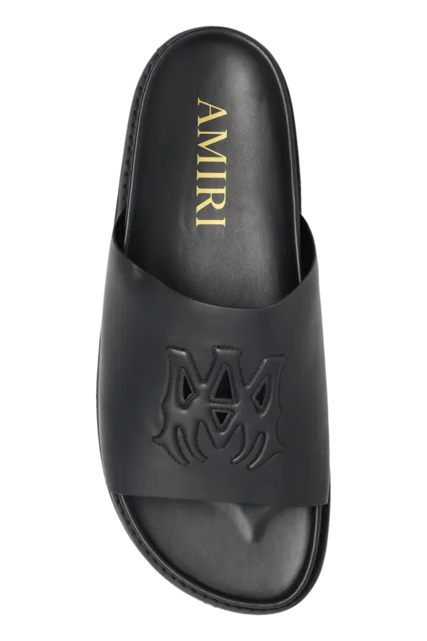 Amiri Embossed Leather Slides
