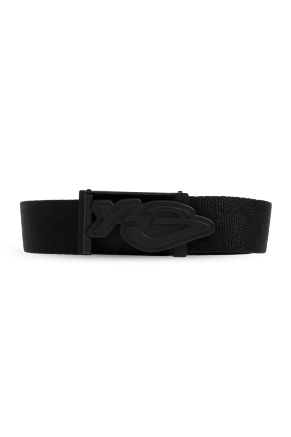 Y3 Belt With Logo - Black