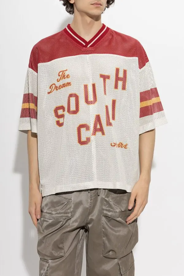 Amiri Leather Perforated T-shirt