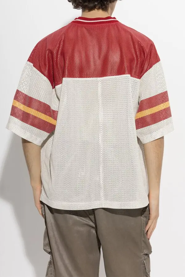 Amiri Leather Perforated T-shirt