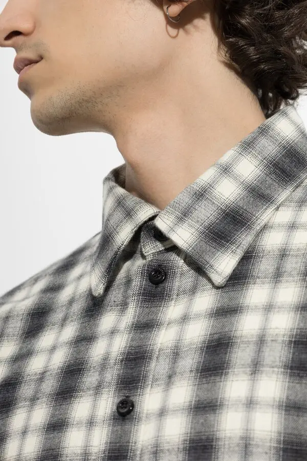 Balenciaga Shirt With Embroidered Logo