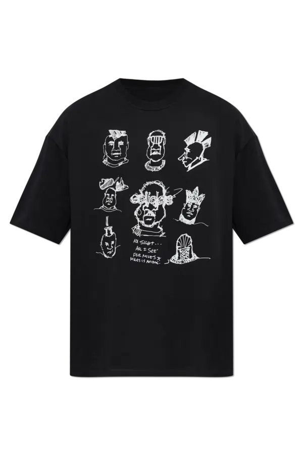 ADIDAS ORIGINALS T-shirt With Print - Black