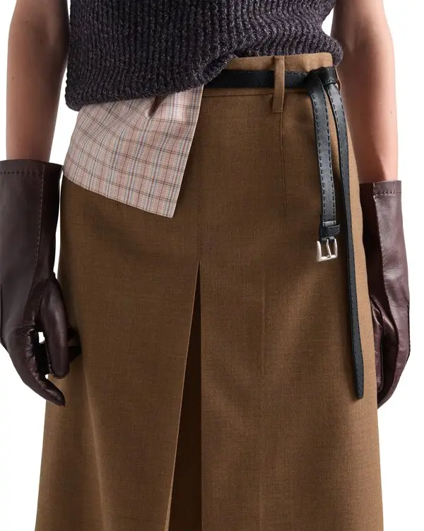 Prada Antiqued Leather Belt