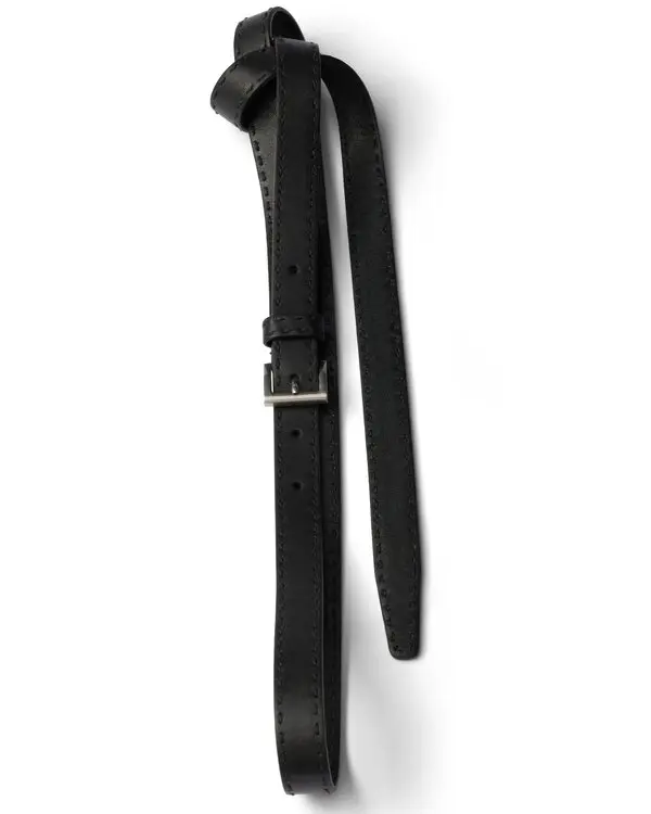 Prada Antiqued Leather Belt