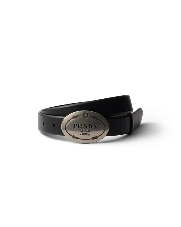 Prada Leather Belt - Black