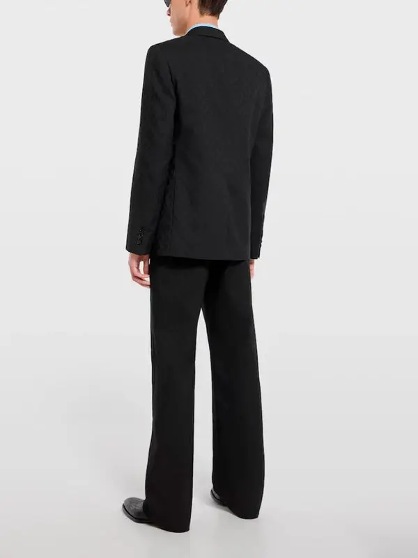 Gucci Single-breasted Jacket With Gg Weave